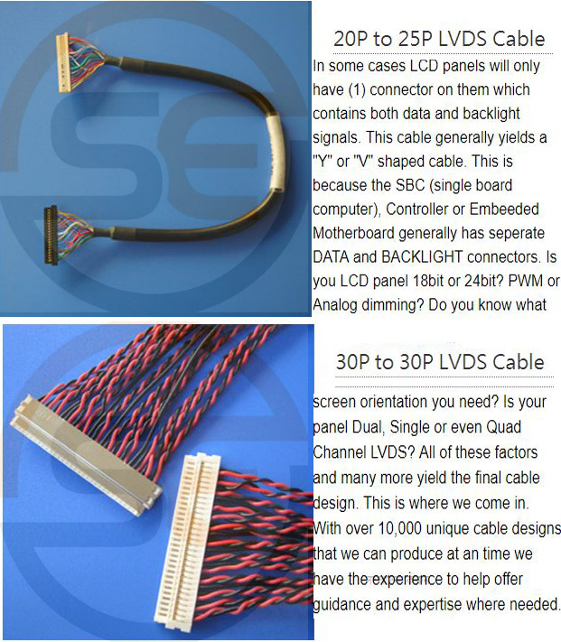 How Many Types Of LVDS Cable Sony To LG lvds Connection Samsung LED TV ...