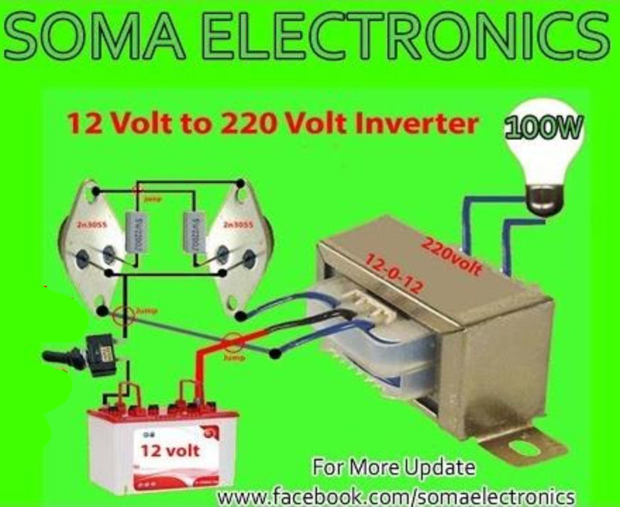 2n3055 Inverter Circuit Diagram – somaelectronics